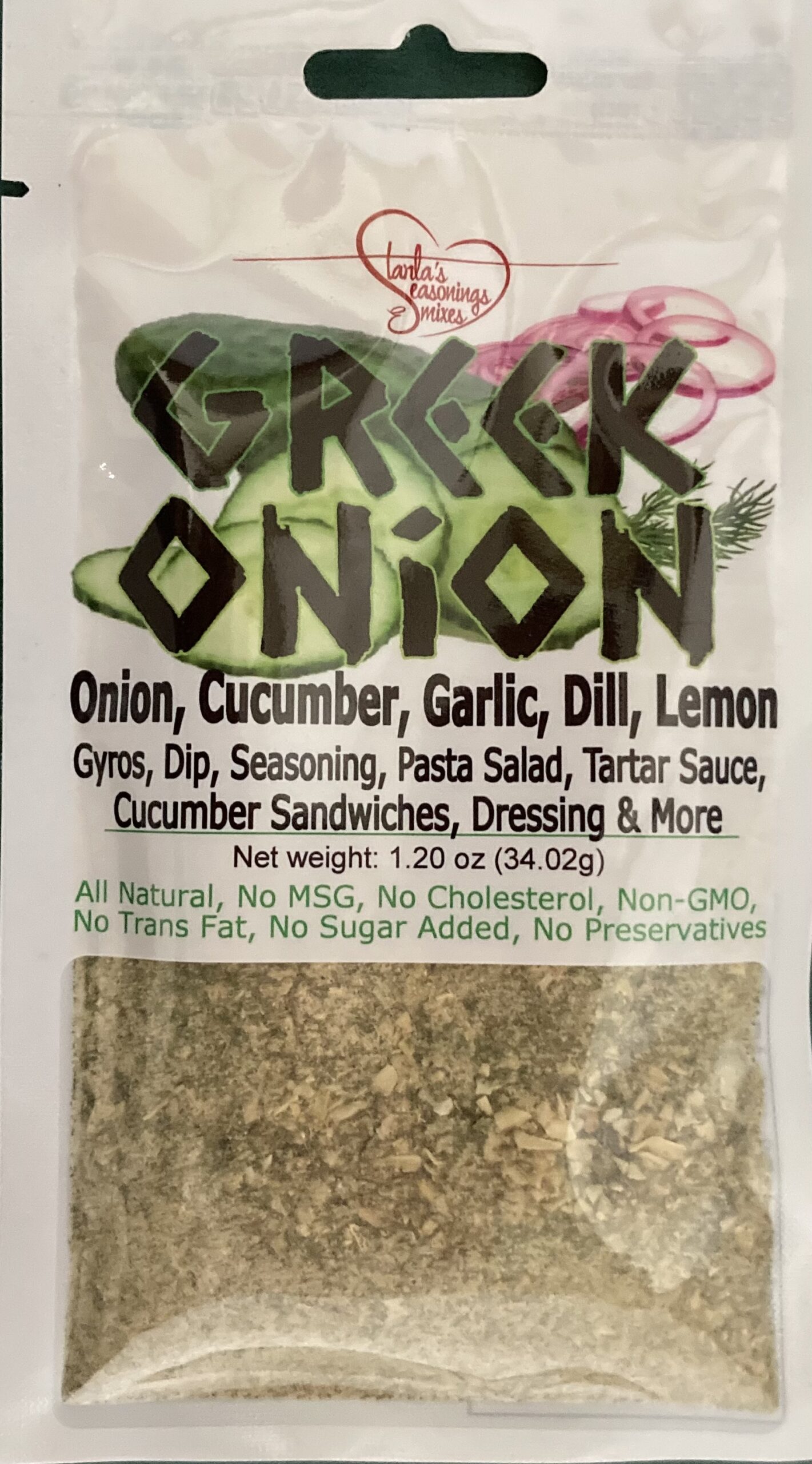 Greek Onion Seasoning Mix or Greek Onion Dip Mix - Starla's Seasonings ...